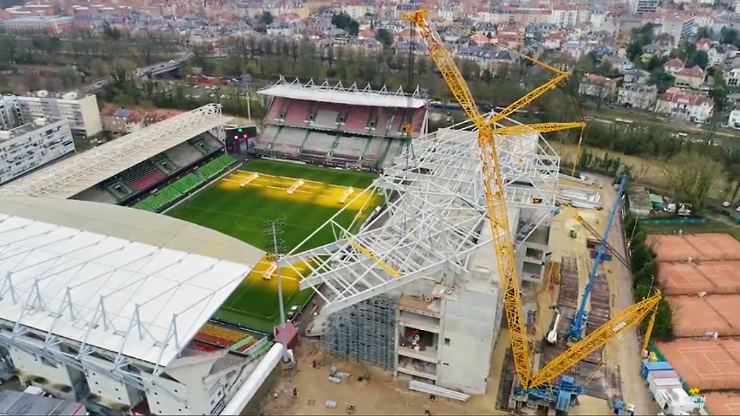 SARENS - Sarens Installs New Grandstand Structures for FC Metz Football ...