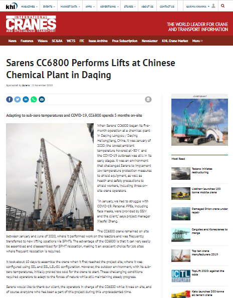 Sarens in the Media . Sarens