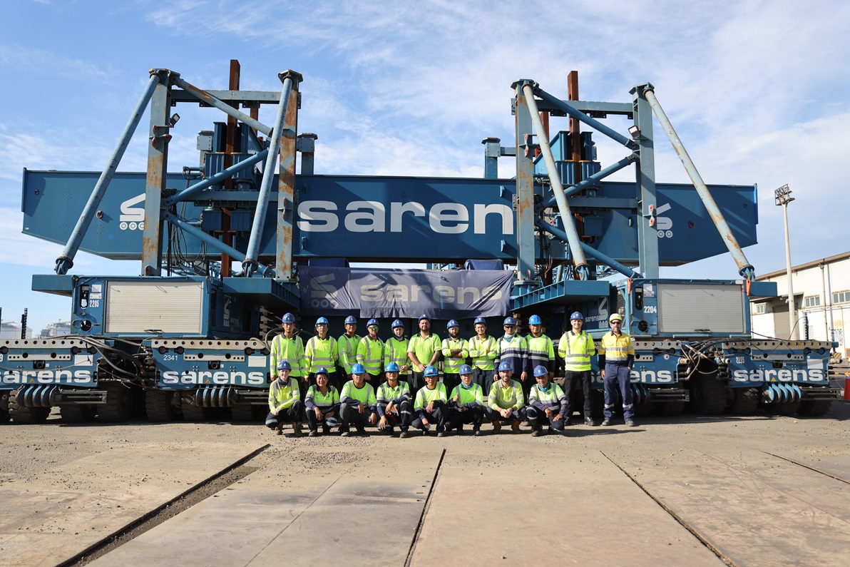 SARENS - Sarens works at the Taichung Marshalling Harbour, Taiwan for ...