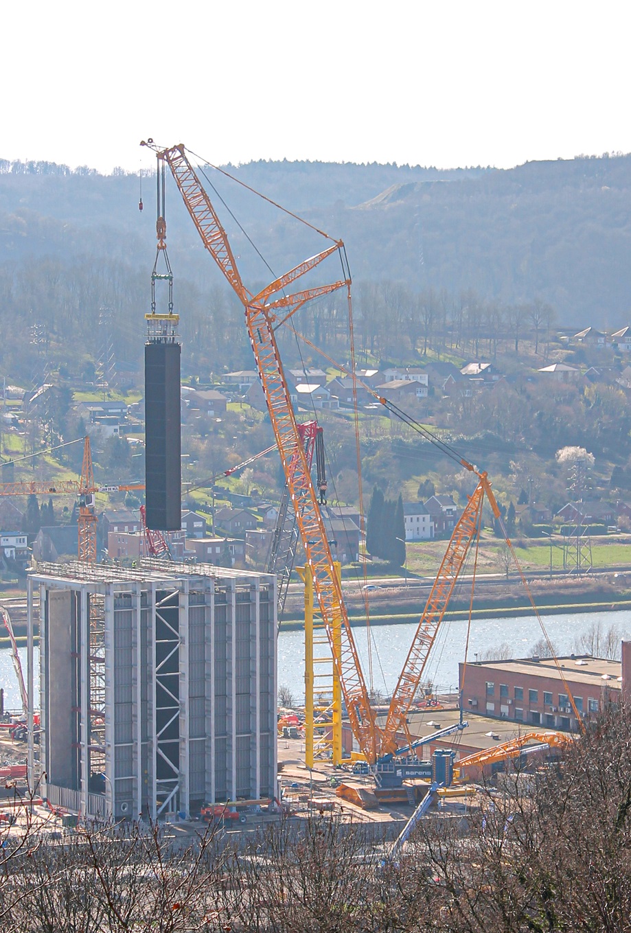 SARENS - Heavy Lifting Operations at Flémalle and Seraing Power Plants
